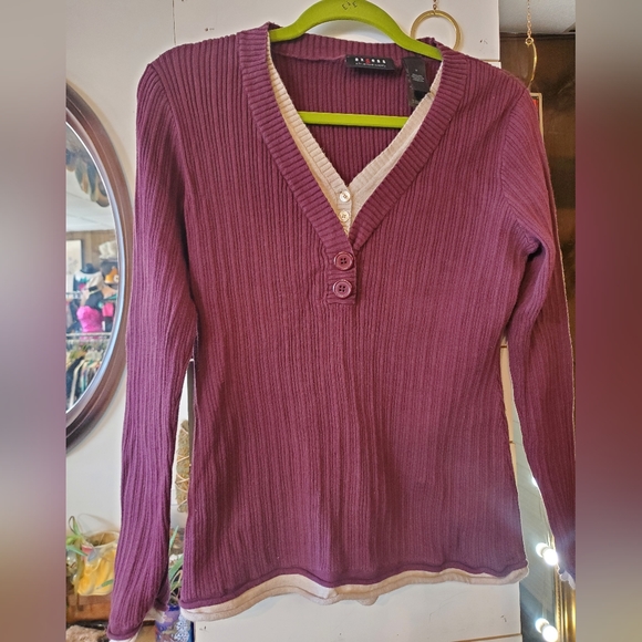 Axcess | Tops | Y2k Era Burgundy Top | Poshmark